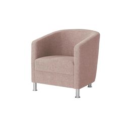 Sessel aus Flachgewebe Koblenz rosa/pink Maße (cm): B: 69 H: 75 T: 76.0 Sessel & Hocker > Sessel nach Material > Stoff Sessel » Sofa DE