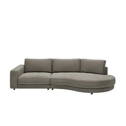 Jette Home Organisches Einzelsofa in Feincord Sila grau Maße (cm): B: 330 H: 85 T: 166.0 Sofas > Sofas nach Art > Modulsofas » Sofa DE