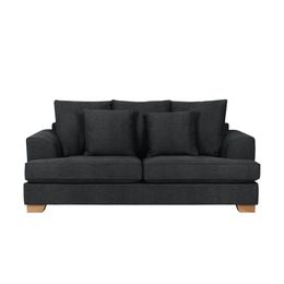 Soho Sofa Franka schwarz Ma&szlig;e (cm): B: 199 H: 87 T: 103.0 Sofas > Sofas nach Material > Stoffsofas &raquo; Sofa DE