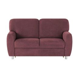 Smart Sofa Valencia rot Maße (cm): B: 160 H: 90 T: 93.0 Sofas > Sofas nach Material > Stoffsofas » Sofa DE