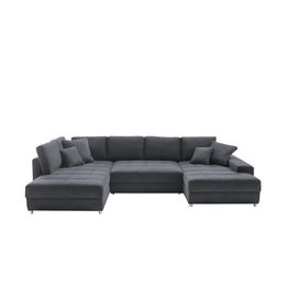 bobb Wohnlandschaft Arissa de Luxe grau Maße (cm): B: 353 H: 84 T: 215.0 Sofas > Sofas nach Material > Stoffsofas » Sofa DE