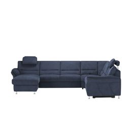 meinSofa Wohnlandschaft Donald blau Maße (cm): B: 335 H: 89 T: 262.0 Sofas > Sofas nach Material > Stoffsofas » Sofa DE