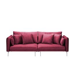Smart Einzelsofa Volma rot Maße (cm): B: 262 H: 79 T: 114.0 Sofas > Sofas nach Material > Stoffsofas » Sofa DE
