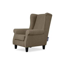 KONSIMO Ohrensessel Miles braun Ma&szlig;e (cm): B: 82 H: 105 Sessel & Hocker > Sessel nach Material > Stoff Sessel &raquo; Sofa DE