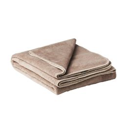 CS Schmal como Jacquard-Wendewohnplaid Hanna beige Baumwollmischgewebe Ma&szlig;e (cm): B: 130 Accessoires > Decken > Plaids &raquo; Sofa DE