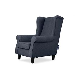 KONSIMO Ohrensessel Miles blau Ma&szlig;e (cm): B: 82 H: 105 Sessel & Hocker > Sessel nach Material > Stoff Sessel &raquo; Sofa DE