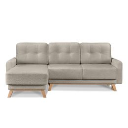 KONSIMO Ecksofa Visna beige Ma&szlig;e (cm): B: 228 H: 79 Sofas > Sofas nach Material > Stoffsofas &raquo; Sofa DE