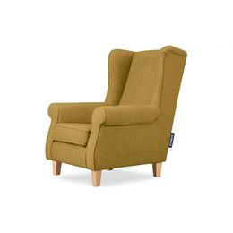 KONSIMO Ohrensessel Miles gelb Ma&szlig;e (cm): B: 82 H: 105 Sessel & Hocker > Sessel nach Material > Stoff Sessel &raquo; Sofa DE