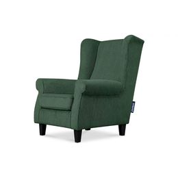 KONSIMO Ohrensessel Miles gr&uuml;n Ma&szlig;e (cm): B: 82 H: 105 Sessel & Hocker > Sessel nach Material > Stoff Sessel &raquo; Sofa DE