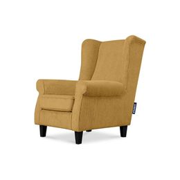KONSIMO Ohrensessel Miles gelb Ma&szlig;e (cm): B: 82 H: 105 Sessel & Hocker > Sessel nach Material > Stoff Sessel &raquo; Sofa DE
