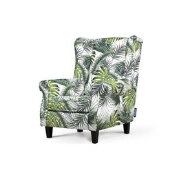 KONSIMO Ohrensessel Miles wei&szlig; Ma&szlig;e (cm): B: 82 H: 105 Sessel & Hocker > Sessel nach Material > Stoff Sessel &raquo; Sofa DE