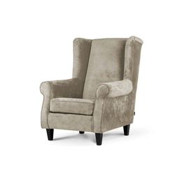 KONSIMO Ohrensessel Miles beige Ma&szlig;e (cm): B: 82 H: 105 Sessel & Hocker > Sessel nach Material > Stoff Sessel &raquo; Sofa DE