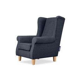 KONSIMO Ohrensessel Miles blau Ma&szlig;e (cm): B: 82 H: 105 Sessel & Hocker > Sessel nach Material > Stoff Sessel &raquo; Sofa DE
