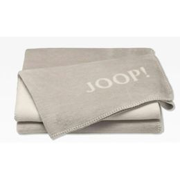 JOOP! Wohndecke Uni Doubleface beige Baumwollmischgewebe Ma&szlig;e (cm): B: 150 H: 1 Accessoires > Decken > Wohndecken &raquo; Sofa DE