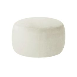 Samt Hocker Amadi creme Ma&szlig;e (cm): B: 60 H: 40 Sessel & Hocker > Hocker > Polsterhocker &raquo; Sofa DE