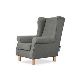 KONSIMO Ohrensessel Miles grau Ma&szlig;e (cm): B: 82 H: 105 Sessel & Hocker > Sessel nach Material > Stoff Sessel &raquo; Sofa DE