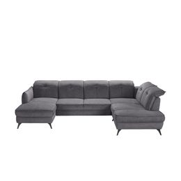 Medium Wohnlandschaft inklusive diverser Funktionen Milan grau Ma&szlig;e (cm): B: 350 H: 90 T: 240.0 Sofas > Sofas nach Material > Stoffsofas &raquo; Sofa DE
