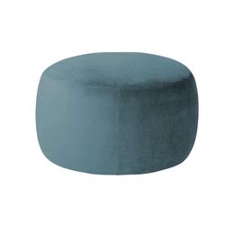 Samt Hocker Amadi blau Ma&szlig;e (cm): H: 40 &Oslash;: 60 Sessel & Hocker > Hocker > Polsterhocker &raquo; Sofa DE