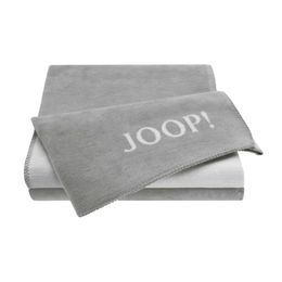 JOOP! Wohndecke Uni Doubleface grau Baumwollmischgewebe Ma&szlig;e (cm): B: 150 H: 1 Accessoires > Decken > Wohndecken &raquo; Sofa DE