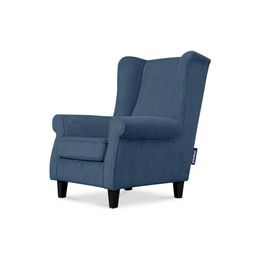 KONSIMO Ohrensessel Miles blau Ma&szlig;e (cm): B: 82 H: 105 Sessel & Hocker > Sessel nach Material > Stoff Sessel &raquo; Sofa DE