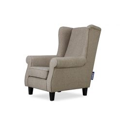 KONSIMO Ohrensessel Miles braun Ma&szlig;e (cm): B: 82 H: 105 Sessel & Hocker > Sessel nach Material > Stoff Sessel &raquo; Sofa DE