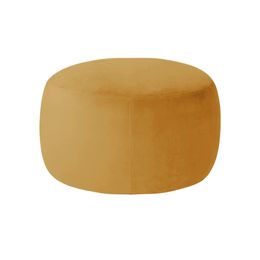 Samt Hocker Amadi gelb Ma&szlig;e (cm): B: 60 H: 40 Sessel & Hocker > Hocker > Polsterhocker &raquo; Sofa DE