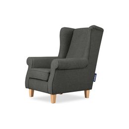 KONSIMO Ohrensessel Miles grau Ma&szlig;e (cm): B: 82 H: 105 Sessel & Hocker > Sessel nach Material > Stoff Sessel &raquo; Sofa DE
