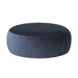 Samt Hocker Amadi blau Ma&szlig;e (cm): B: 105 H: 40 Sessel & Hocker > Hocker > Polsterhocker &raquo; Sofa DE