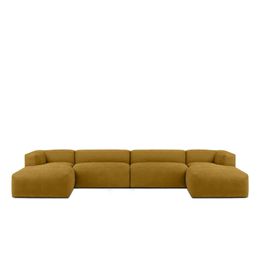 KONSIMO Wohnlandschaft Buffo gelb Ma&szlig;e (cm): B: 400 H: 73 Sofas > Sofas nach Material > Stoffsofas &raquo; Sofa DE