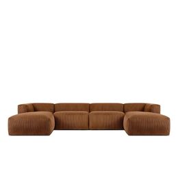 KONSIMO Wohnlandschaft Buffo orange Ma&szlig;e (cm): B: 400 H: 73 Sofas > Sofas nach Material > Stoffsofas &raquo; Sofa DE