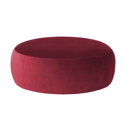 Samt Hocker Amadi rot Ma&szlig;e (cm): B: 105 H: 40 Sessel & Hocker > Hocker > Polsterhocker &raquo; Sofa DE