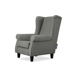 KONSIMO Ohrensessel Miles grau Ma&szlig;e (cm): B: 82 H: 105 Sessel & Hocker > Sessel nach Material > Stoff Sessel &raquo; Sofa DE
