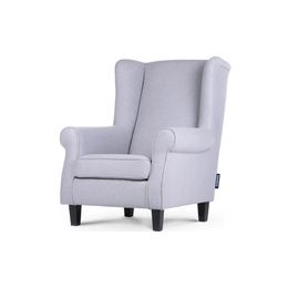 KONSIMO Ohrensessel Miles grau Ma&szlig;e (cm): B: 82 H: 105 Sessel & Hocker > Sessel nach Material > Stoff Sessel &raquo; Sofa DE