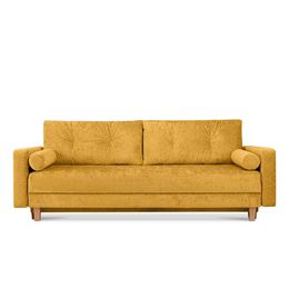 KONSIMO Einzelsofa Eriso gelb Ma&szlig;e (cm): B: 220 H: 80 Sofas > Sofas nach Material > Stoffsofas &raquo; Sofa DE