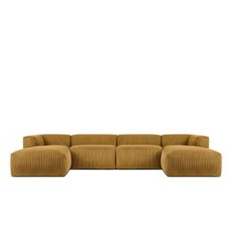 KONSIMO Wohnlandschaft Buffo gelb Ma&szlig;e (cm): B: 400 H: 73 Sofas > Sofas nach Material > Stoffsofas &raquo; Sofa DE
