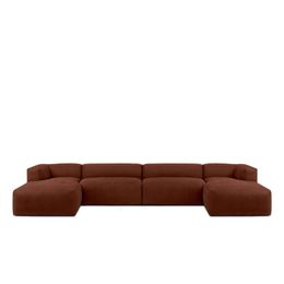 KONSIMO Wohnlandschaft Buffo orange Ma&szlig;e (cm): B: 400 H: 73 Sofas > Sofas nach Material > Stoffsofas &raquo; Sofa DE