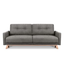 KONSIMO Einzelsofa Visna grau Ma&szlig;e (cm): B: 220 H: 79 Sofas > Sofas nach Material > Stoffsofas &raquo; Sofa DE
