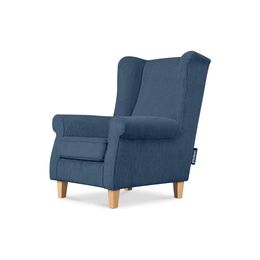 KONSIMO Ohrensessel Miles blau Ma&szlig;e (cm): B: 82 H: 105 Sessel & Hocker > Sessel nach Material > Stoff Sessel &raquo; Sofa DE