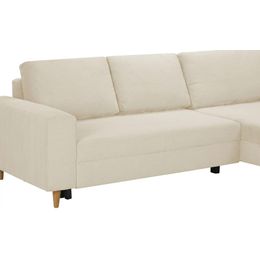 M&ouml;bel Kraft Ecksofa mit Schlaffunktion beige Ma&szlig;e (cm): B: 275 H: 91 T: 173.0 &raquo; M&ouml;bel Kraft