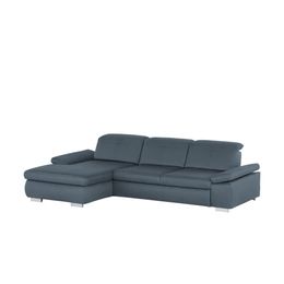 Kollektion Kraft Ecksofa aus Mikrofaser Kathrin blau Ma&szlig;e (cm): B: 309 H: 85 T: 195.0 &raquo; M&ouml;bel Kraft