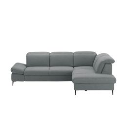 Primo Ecksofa Serra grau Maße (cm): B: 268 H: 81 T: 215.0 » Möbel Kraft