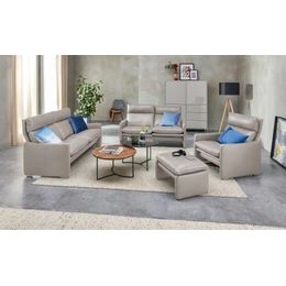 erpo just relax Ledersofa JR 290 Trento grau Ma&szlig;e (cm): B: 174 H: 93 T: 86.0 &raquo; M&ouml;bel Kraft