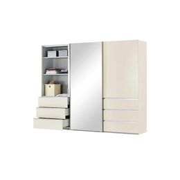 M&ouml;bel Kraft Schwebet&uuml;renschrank 3-t&uuml;rig creme Ma&szlig;e (cm): B: 300 H: 217 T: 67.0 &raquo; M&ouml;bel Kraft