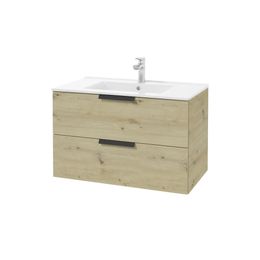 M&ouml;bel Kraft Bad-Keramik-Waschbecken wei&szlig; Ma&szlig;e (cm): B: 80 H: 7 T: 46.0 &raquo; M&ouml;bel Kraft