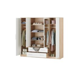M&ouml;bel Kraft Kleiderschrank holzfarben Ma&szlig;e (cm): B: 200 H: 190 T: 56.0 &raquo; M&ouml;bel Kraft