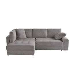 bobb Ecksofa grau Maße (cm): B: 265 H: 84 T: 215.0 » Möbel Kraft