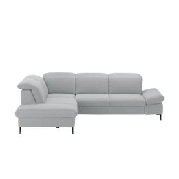 Primo Ecksofa Serra grau Maße (cm): B: 268 H: 81 T: 215.0 » Möbel Kraft