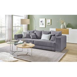 Primo Bigsofa aus Cordstoff Ricardo grau Ma&szlig;e (cm): B: 262 H: 85 T: 111.0 &raquo; M&ouml;bel Kraft