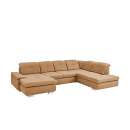 Kollektion Kraft Wohnlandschaft aus Mikrofaser Affair braun Ma&szlig;e (cm): B: 371 H: 100 T: 260.0 &raquo; M&ouml;bel Kraft