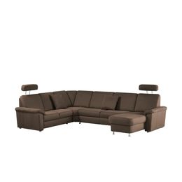 Kollektion Kraft Wohnlandschaft Mikrofaser Rita braun Ma&szlig;e (cm): B: 330 H: 91 T: 240.0 &raquo; M&ouml;bel Kraft